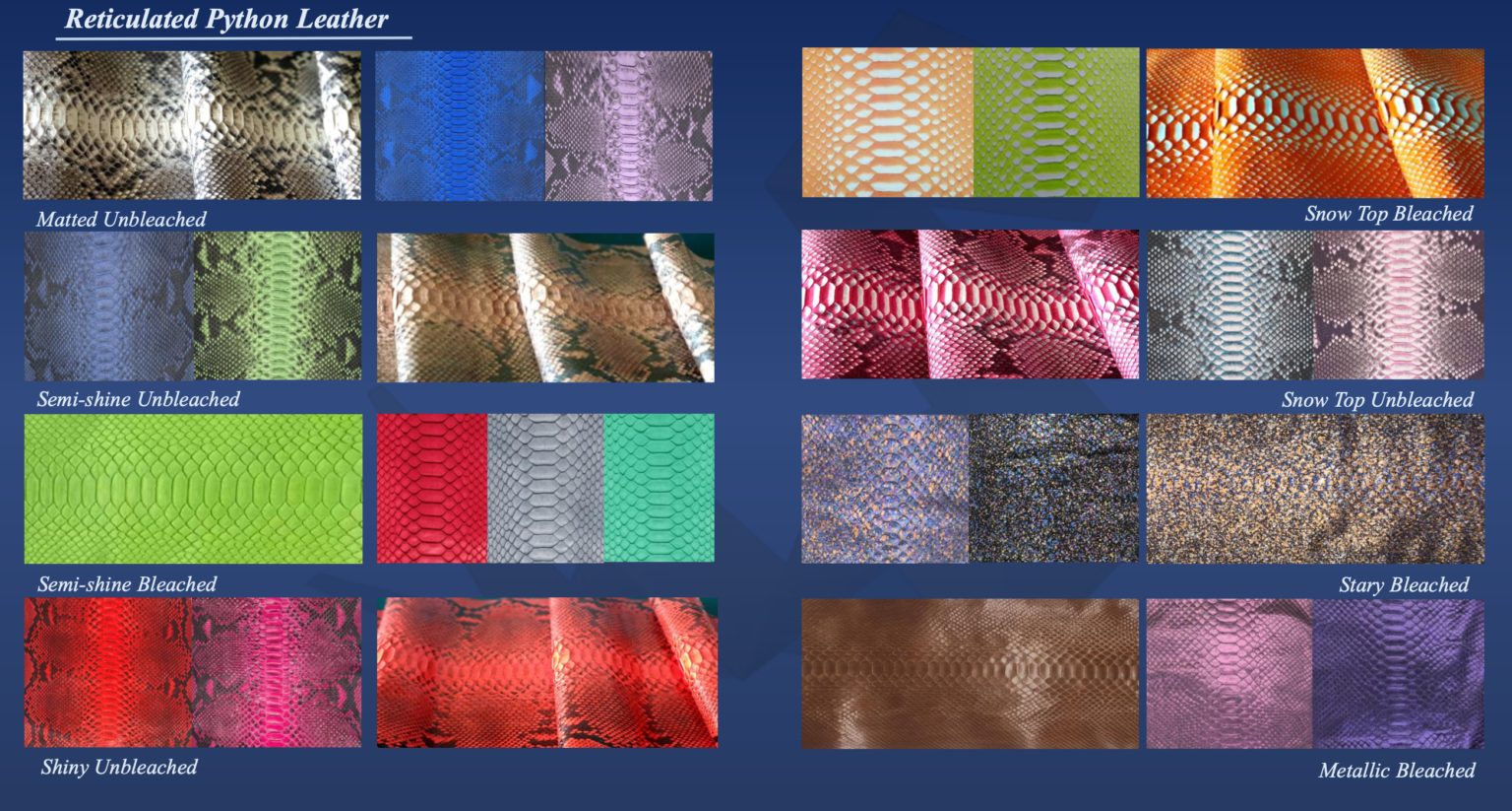 Leather Type Samples | Sunny International Leather Company